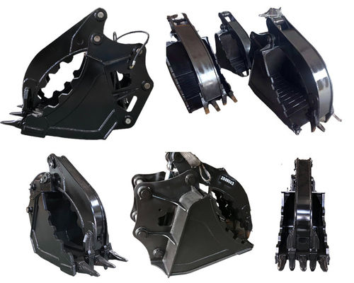 Q355B Excavator Hydraulic Thumb , Mechanical Excavator Thumb Bucket