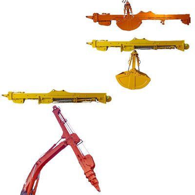 50 Ton Excavator Telescopic Boom Three Section Clamshell Bucket Type