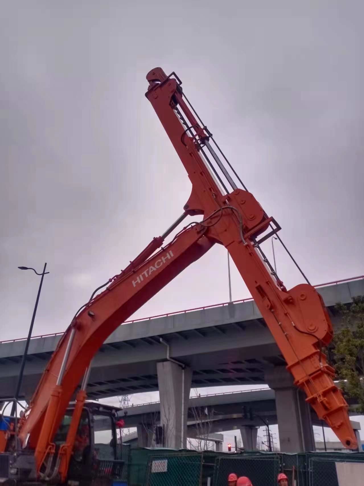Komatsu Three Section Telescopic Dipper Arm , Q960D Long Reach Boom And ...