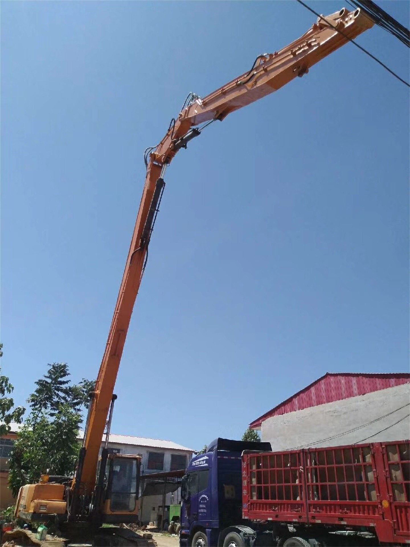 Excavator SANY 365 Demolition Boom 22 Meter High Reach Q355B Material