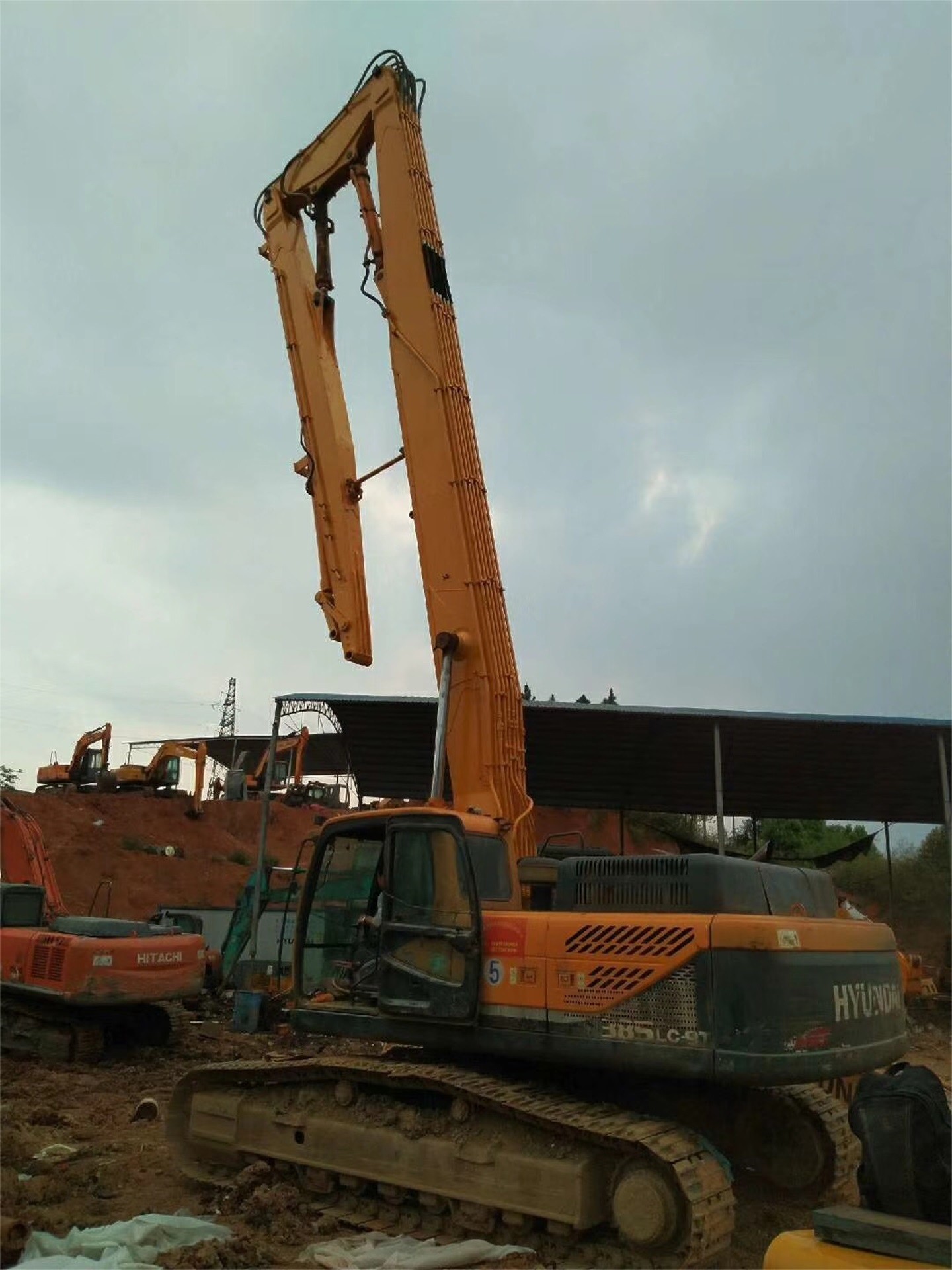 CE certification 23M Q355B High Reach Demolition Boom Excavator Long ...