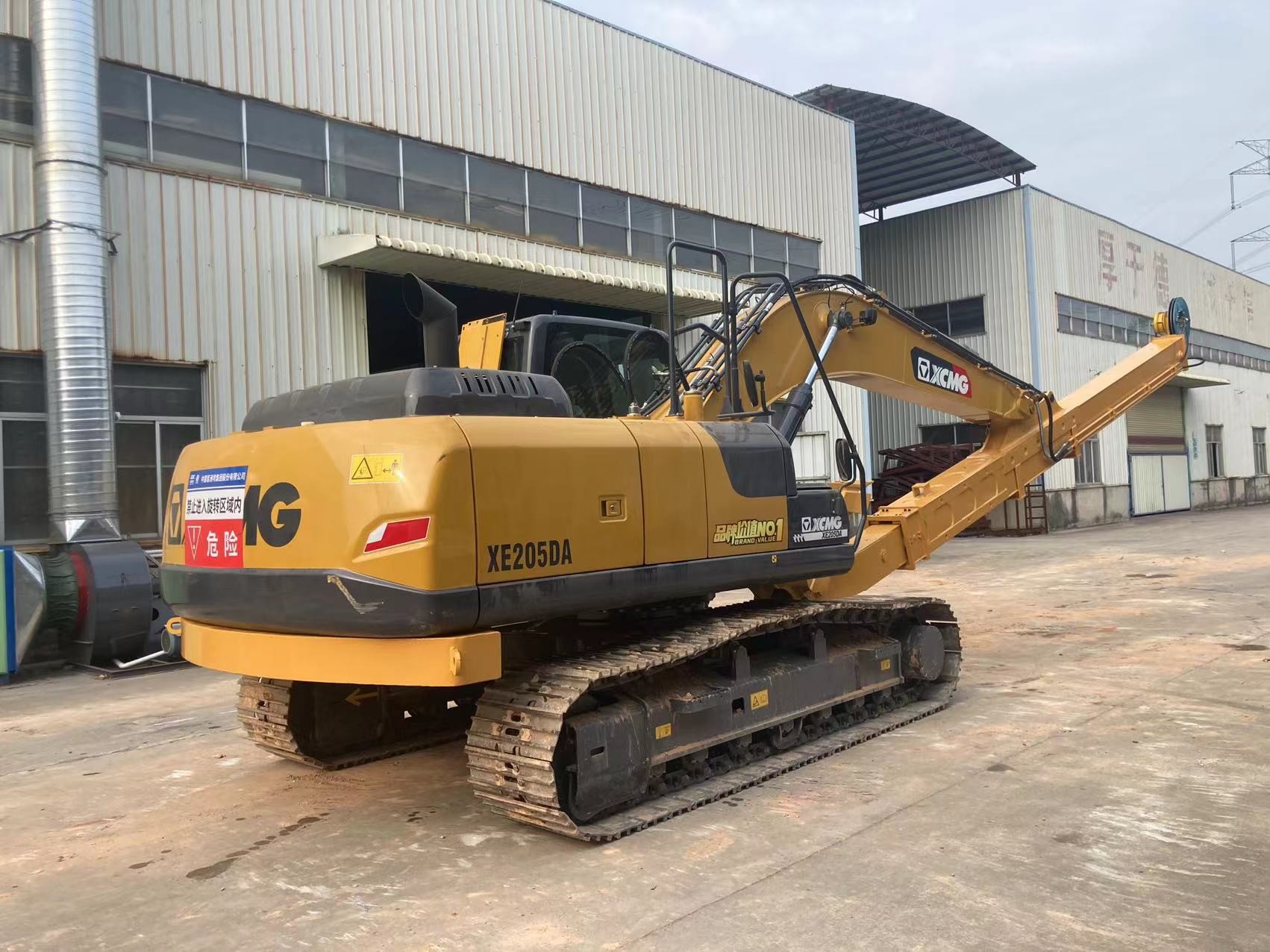 Practical 14m Telescopic Excavator Arm , Hitatchi ZX200 Construction ...