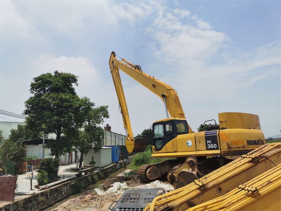 2 Section 0.8cbm 37-39T Mini Excavator Arm , 18m Long Reach Arm Boom ...