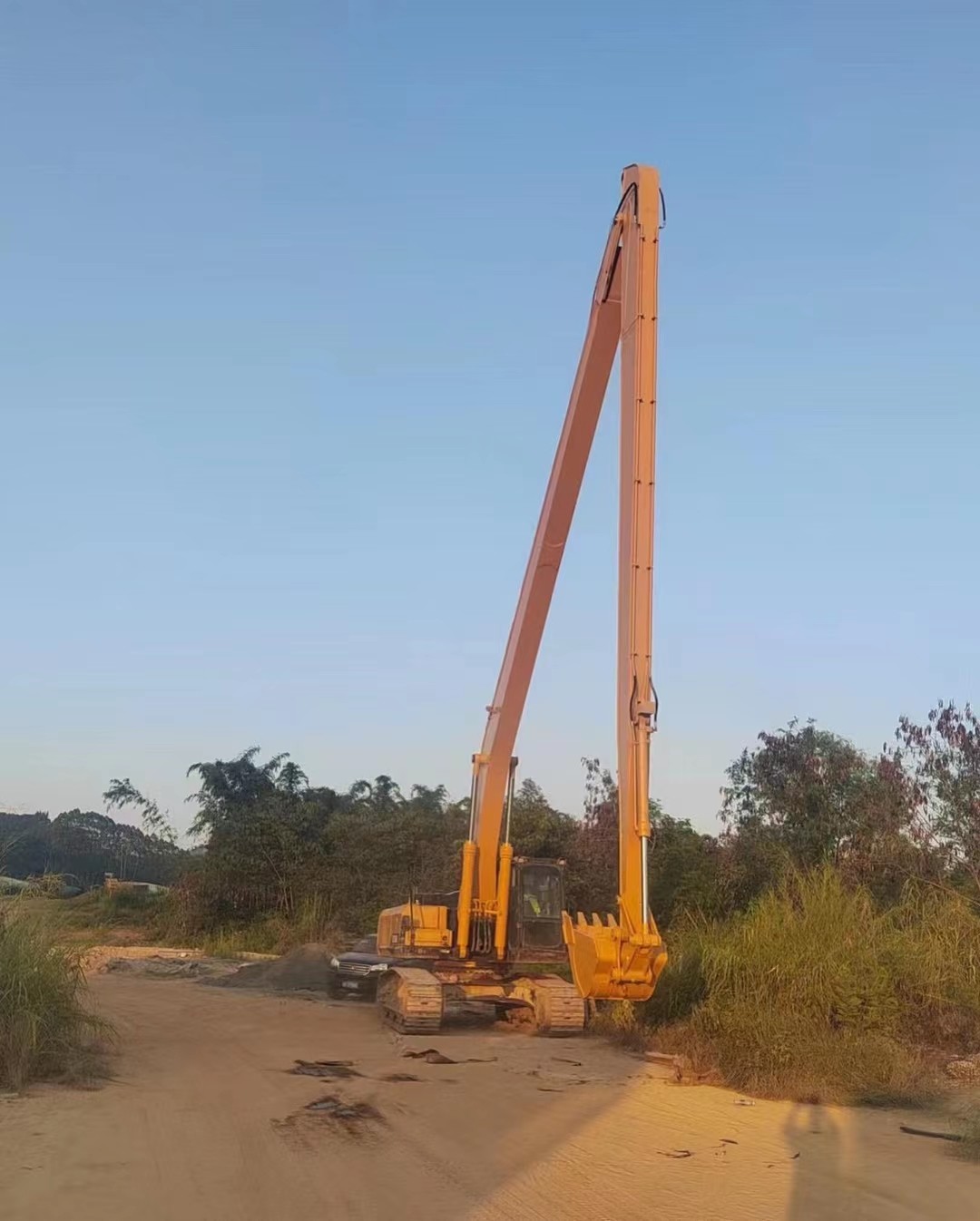 Excavator 20 Meter Long Reach Boom And Arm For Kobelco SK380