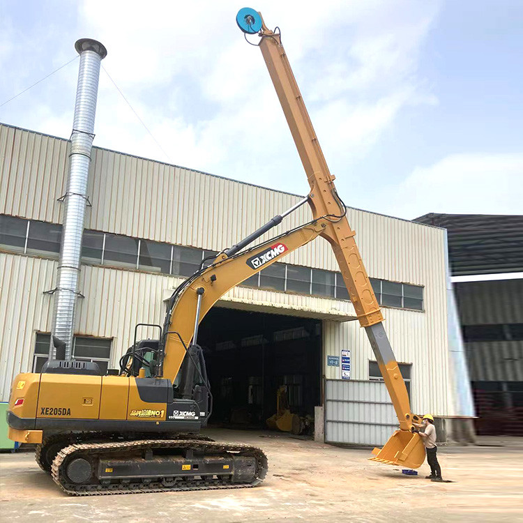 CE Approved Excavator Telescopic Dipper Arm 14m , Excavator long reach ...