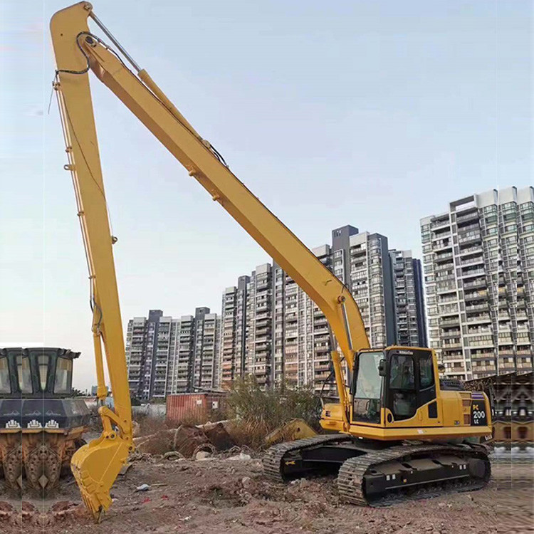 Two Section 40-47T Stick Extension Long Reach Excavator Dipper Arm 18M ...