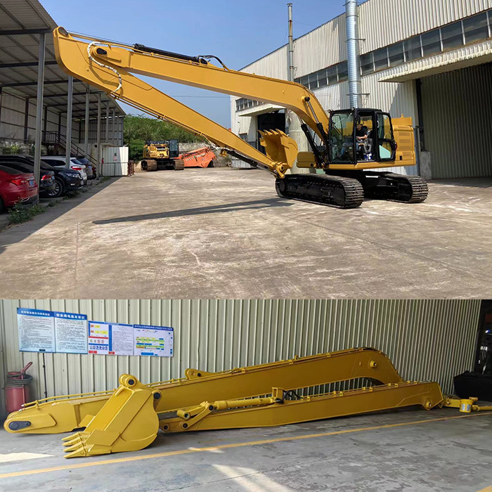 CAT Cat320D Long Boom Arm attachment , 18M Long Reach Boom With Bucket ...