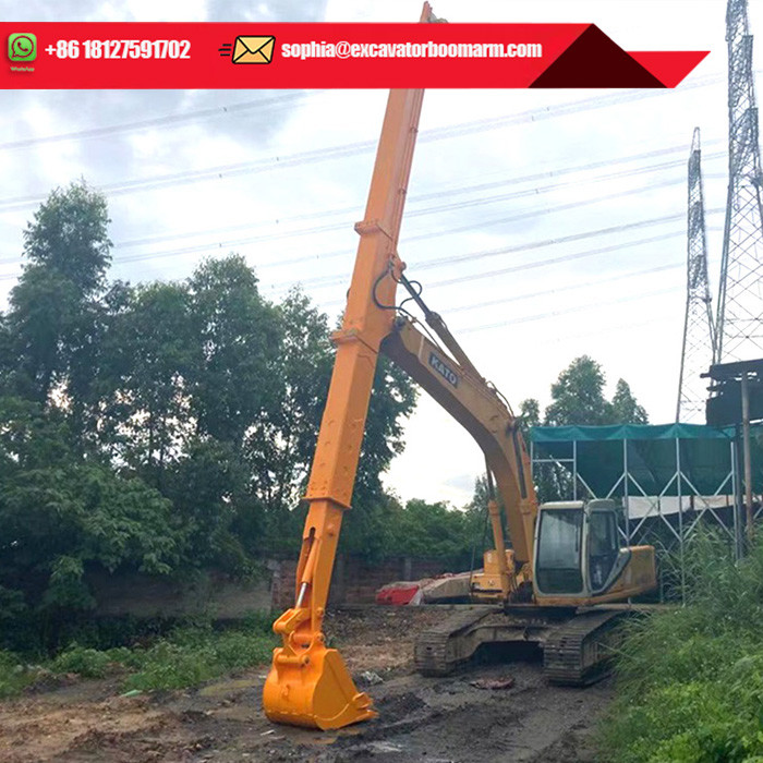 CAT320 Long Boom Excavator Clamshell Telescopic Arm Excavator ...