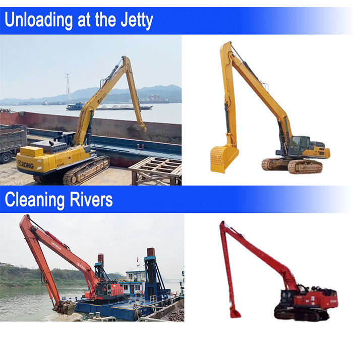 Premium Sale Long Reach Excavator Booms With Bucket For Excavation ...