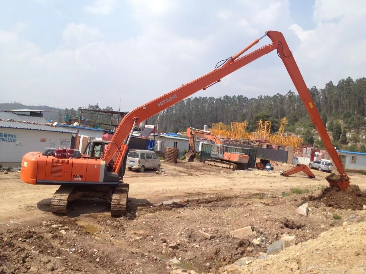 Factory Sale Q355B Long Reach Excavator Reach Long Boom Arm Excavator ...